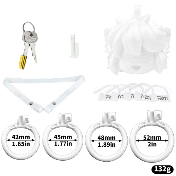 Small 3D Printed Anime Chastity Cage with Strap Kawaii Cartoon Cock ...