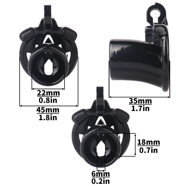 Maple Leaf Tiny Inverted Chastity Cage Small Negative Chastity Device ...