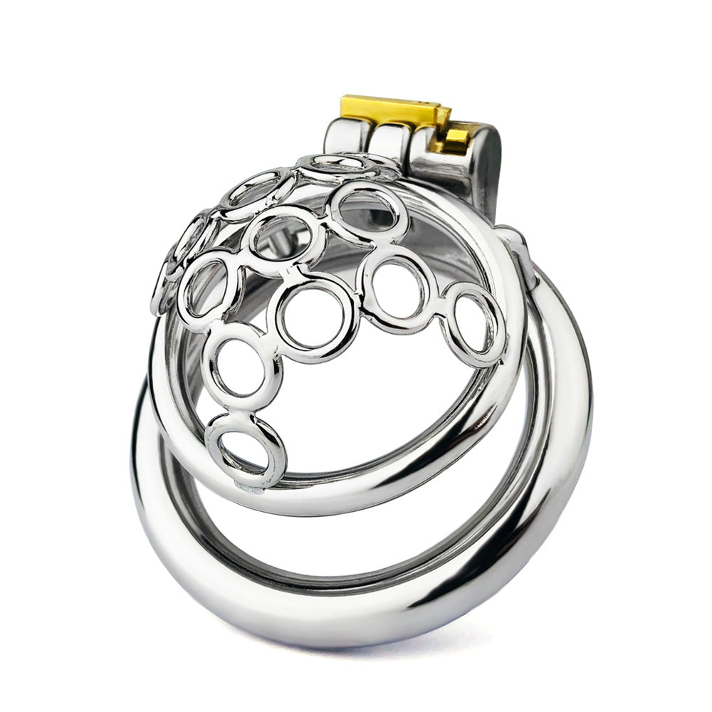 Small Compact Metal Chastity Cage For Men Anti-Escape Hollow Tiny Cock ...